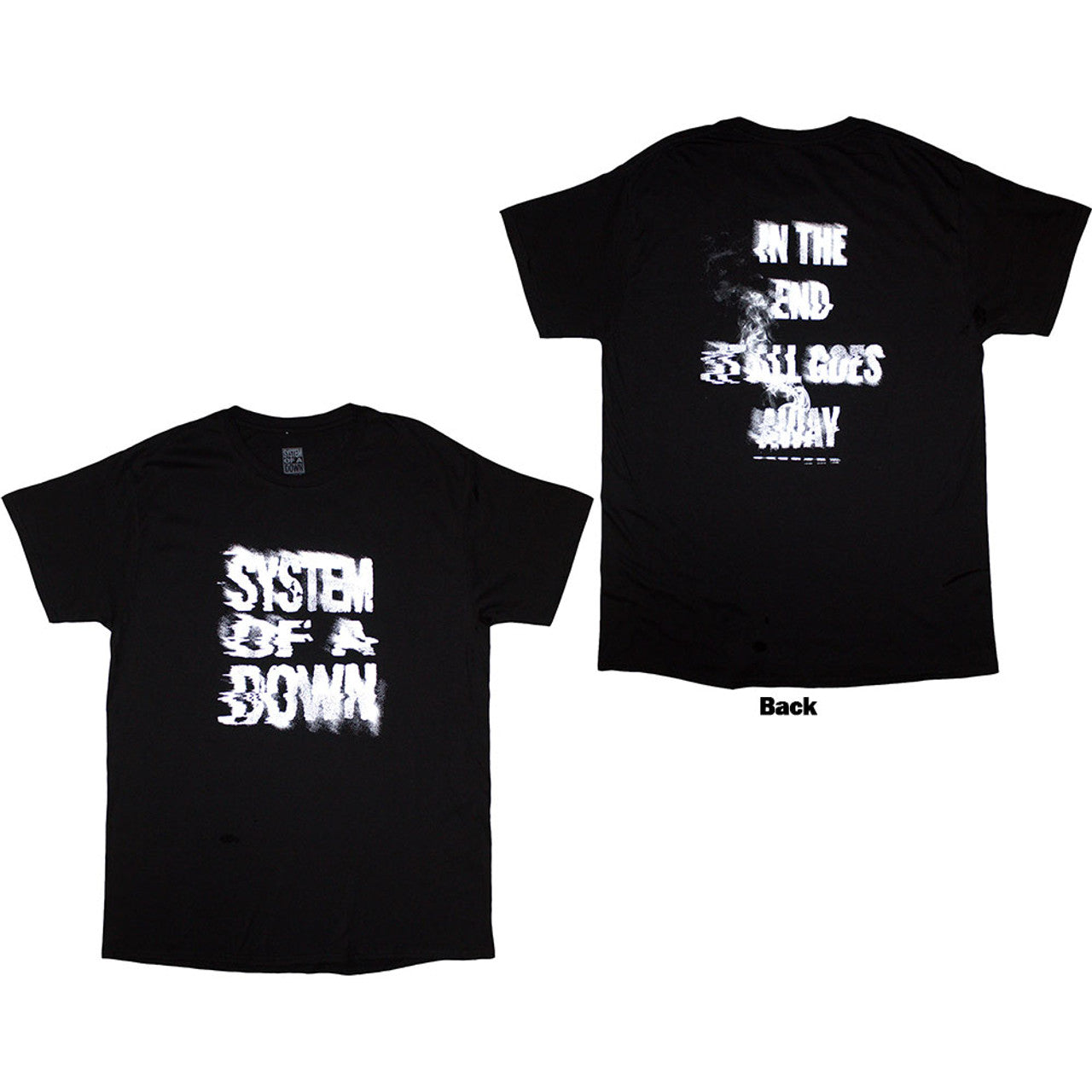 System Of A Down Unisex T-Shirt: All Goes Away (Black) – Maniacs Store
