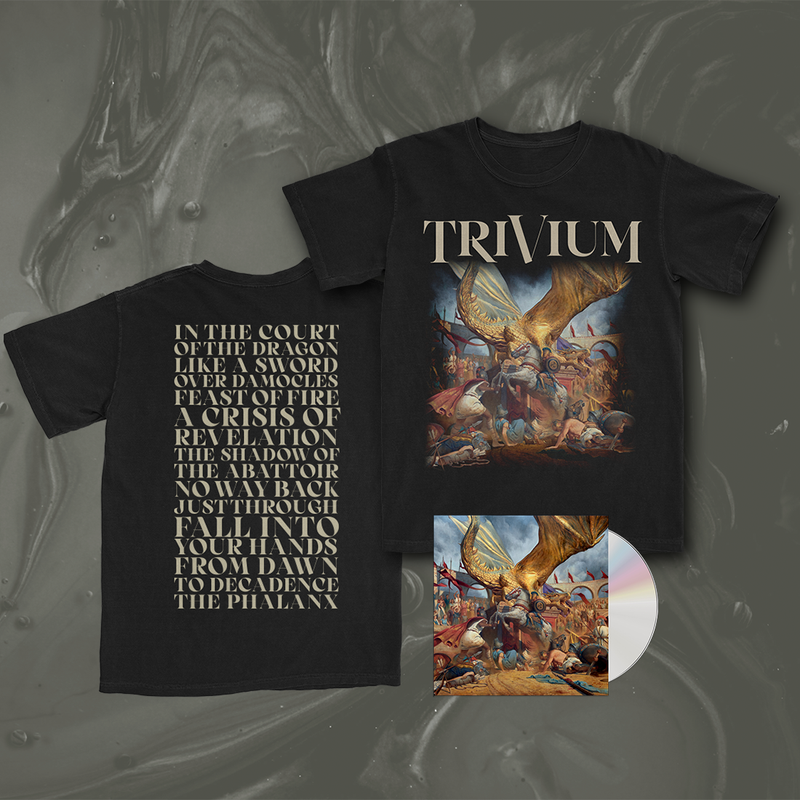 In The Court Of The Dragon Exclusive T-shirt and CD | Trivium – Maniacs Store